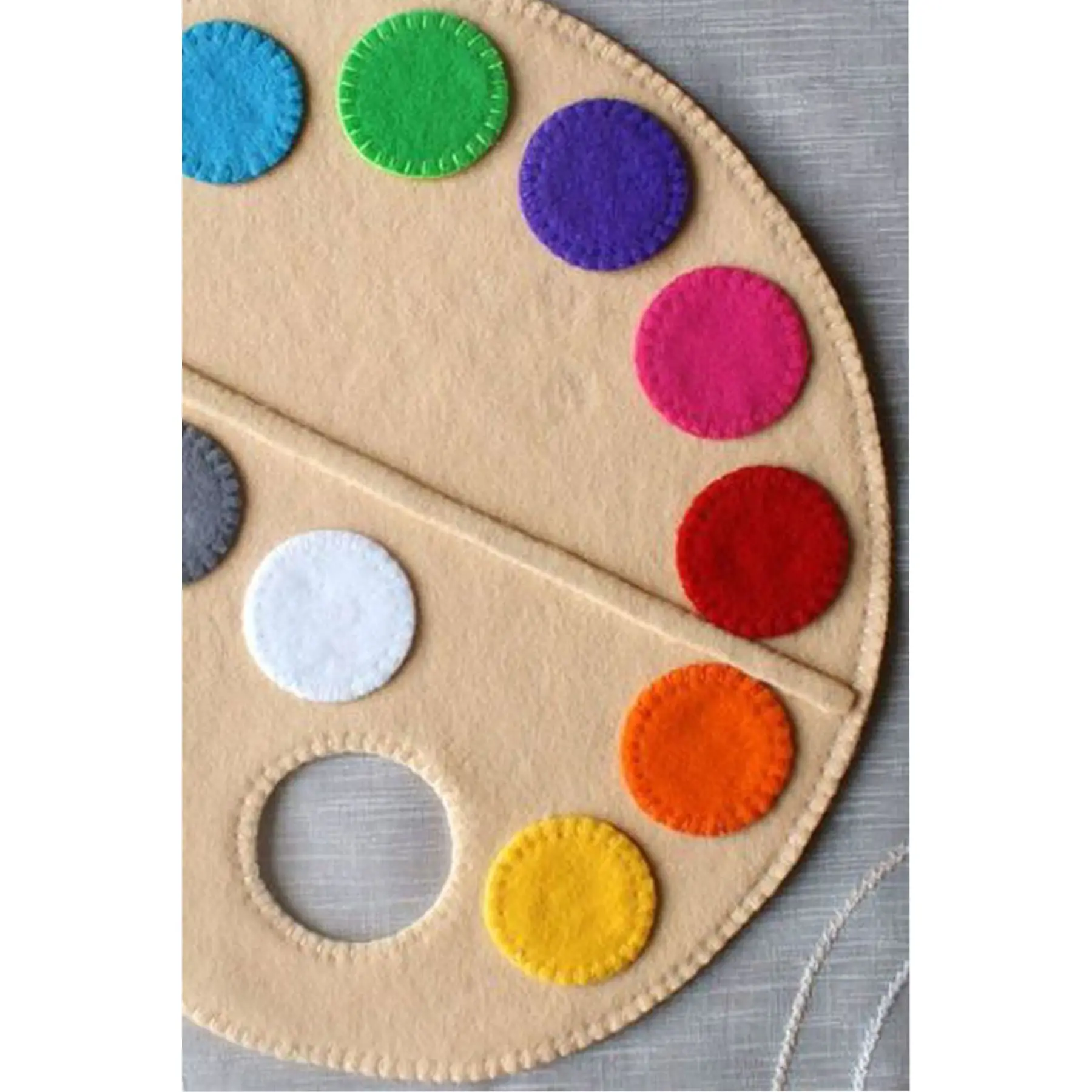 Felt Paint Palette and Brush Learning Colors with Palette Playing House ...