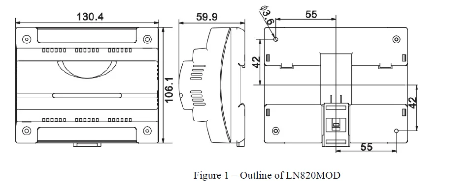 Ln820mod Io1 Hvac System Modbus Multi I O Module For Villa School And