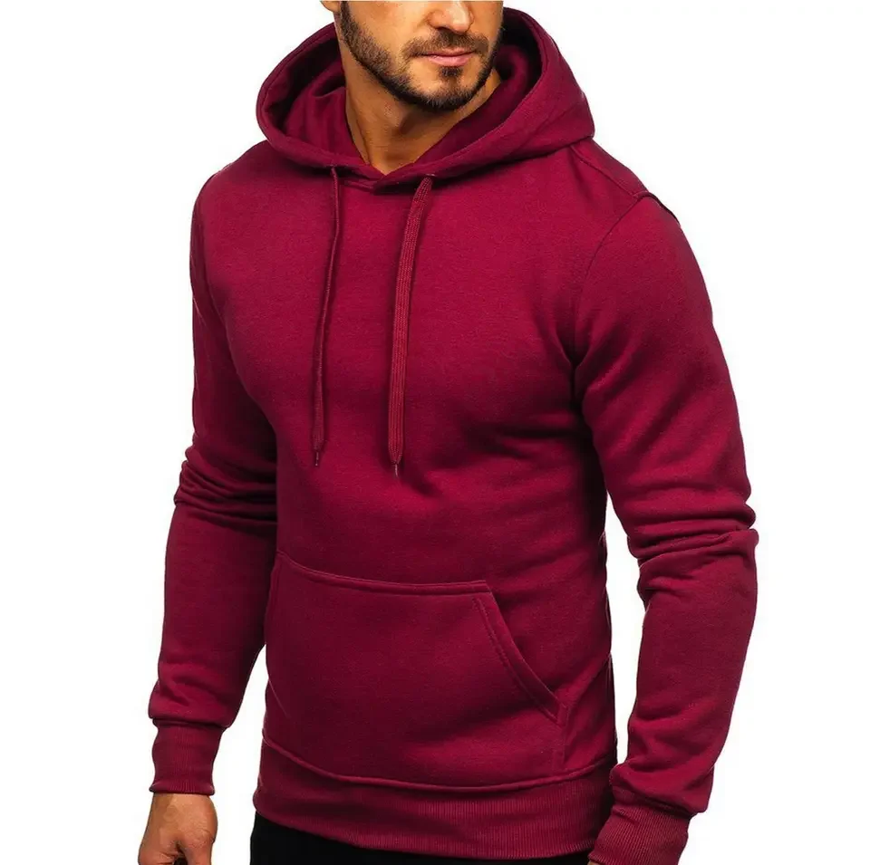 High Quality Mens Raw Hem Hoodie New Street-wear Fashion Hoodie Blank ...