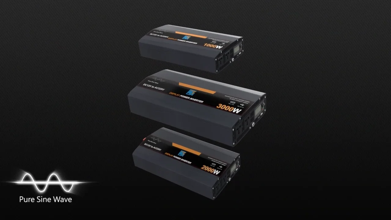 Inversor Dc 12v 24v 48v To Ac 110v 220v Pure Sine Wave Power Inverter ...