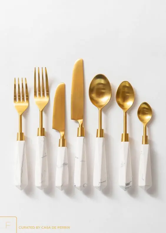 Stainless Steel Black Color Dinnerware Flatware Set Spoon Fork Knife ...