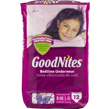 Goodnites Underwear Nighttime For Infants Comfort L/xl (60-125+ Lbs ...