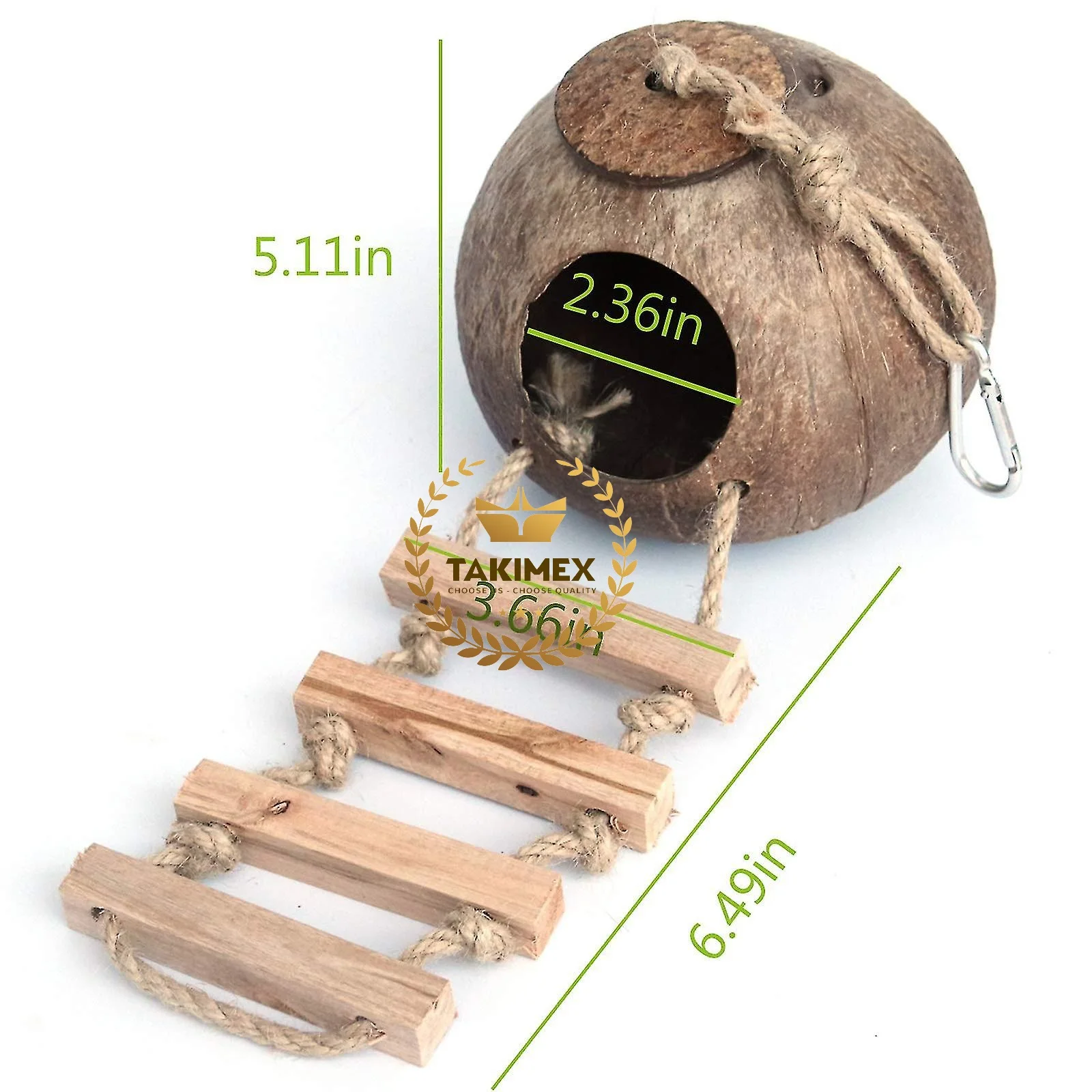 New Design Coconut Shell Bird House Bird Nest Small Animal Hides Cage ...