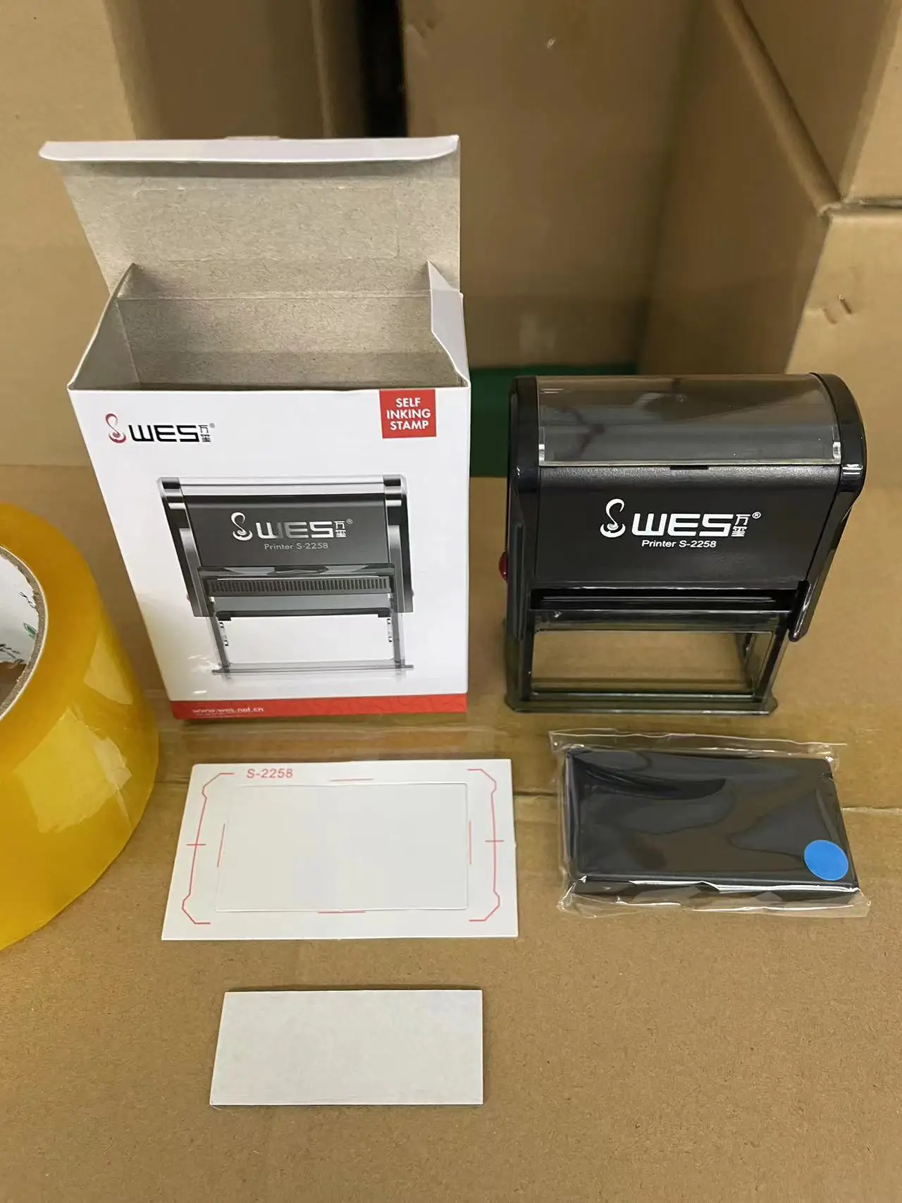 Self Inking Stamp WES Sellos Rubber Stamp TEACHER STAMP Round 25mm ...