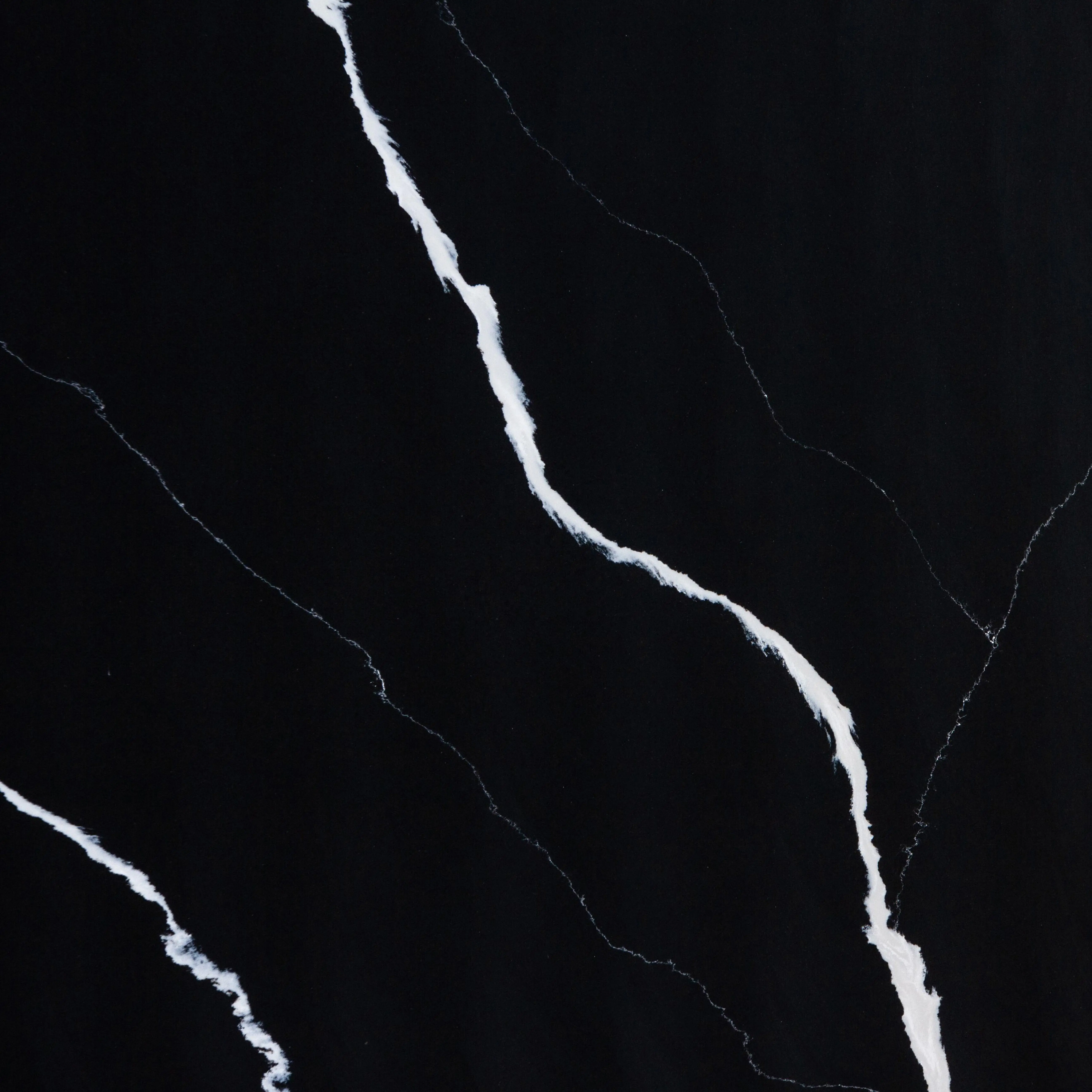 High Quality Black Engineered Kitchen Quartz Countertops Slabs - Buy ...