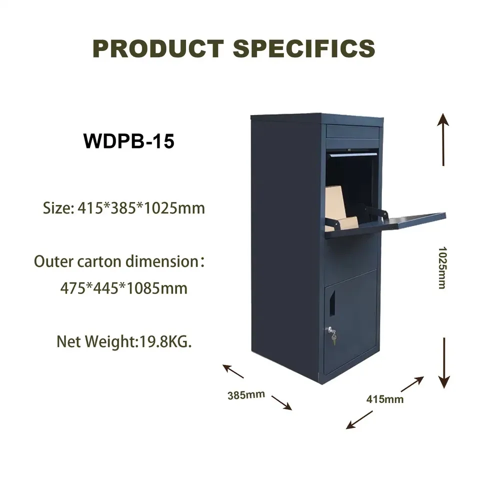 Customizable Stainless Steel Wall Mounted Mailbox with Key Lock ODM