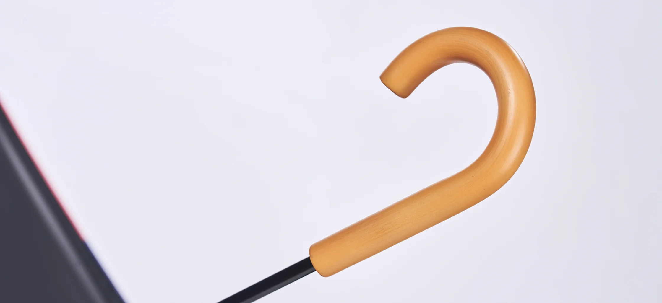 Cute Animal Print Original Little Girl Curved Wooden Handle Umbrella ...