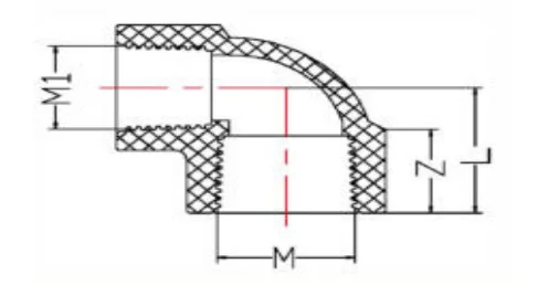Upvc Thread Pipe Fittings Green Reducing Female Elbow For Water Supply ...