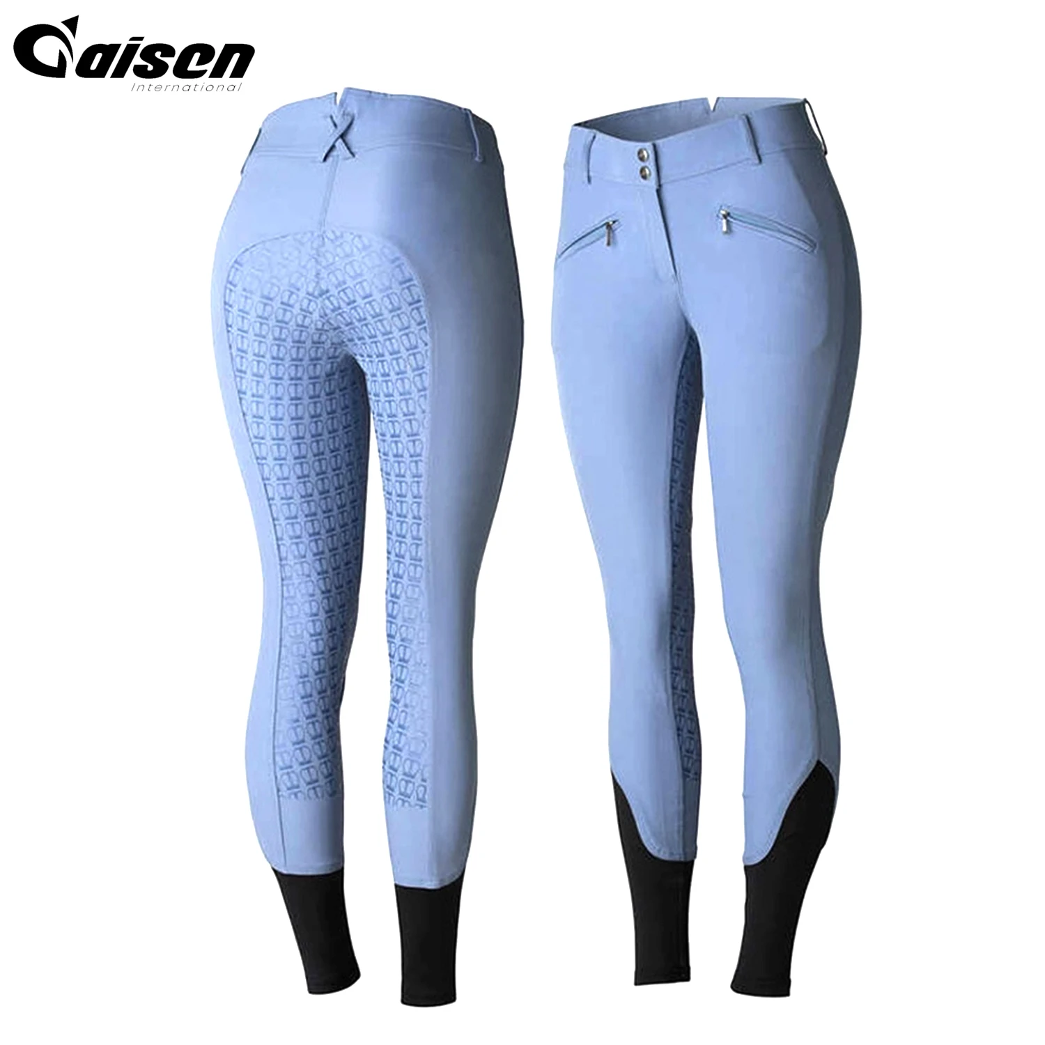 Hot Sale Full Seat Silicone Equestrian Riding Pants Belt Loops Custom ...