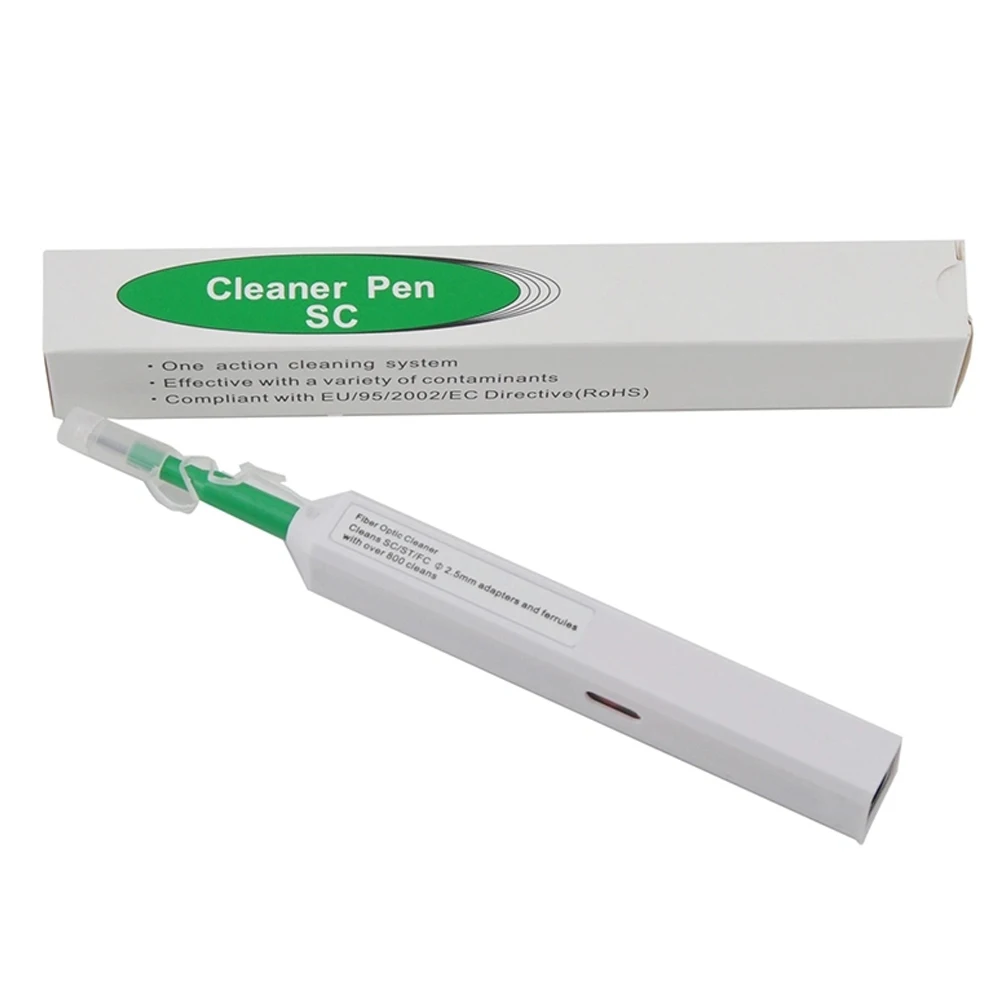 2.5mm SC FC ST Fiber Optic Cleaner Pen Fiber Adapter Connector One ...