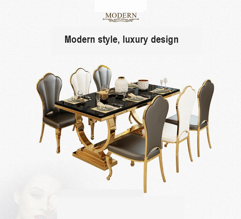 Luxury Modern Table Set - Nordic Style Dining Furniture