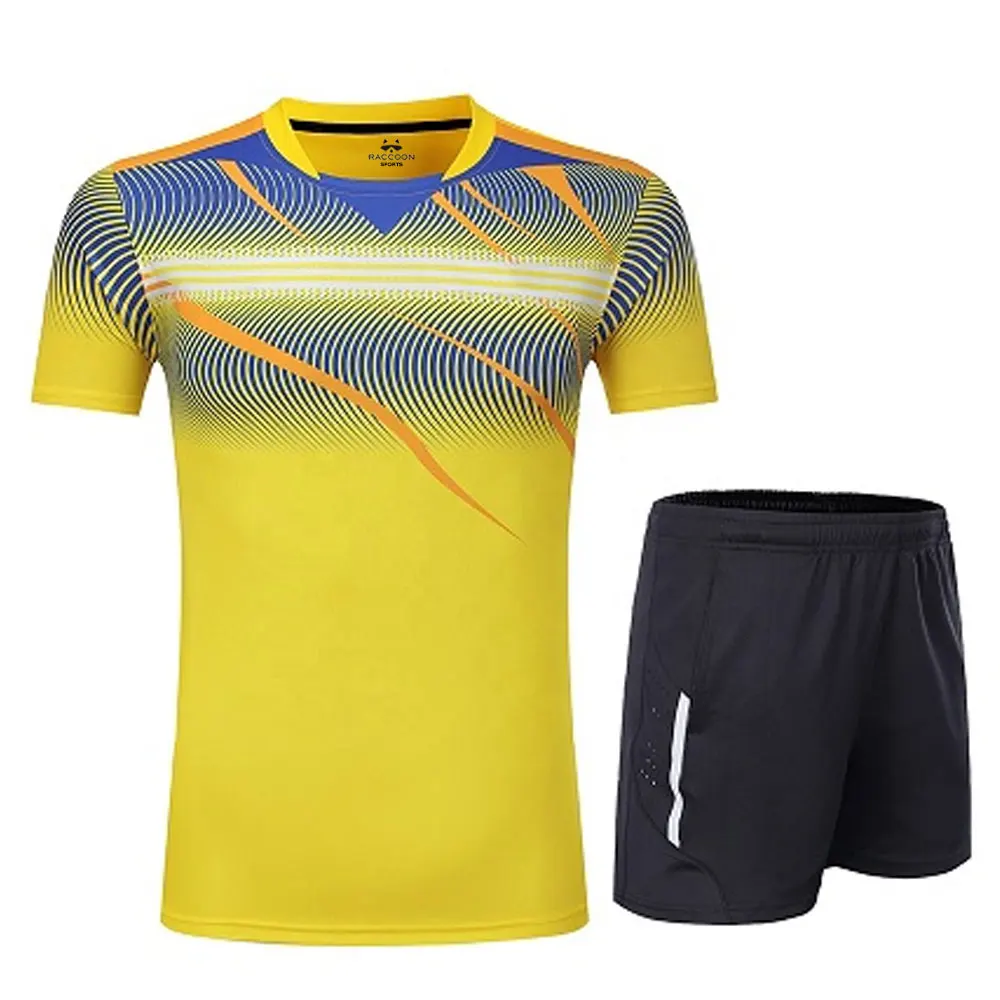 Sublimation Tennis Uniform Set Custom Own Team Badminton Jerseys Shorts ...