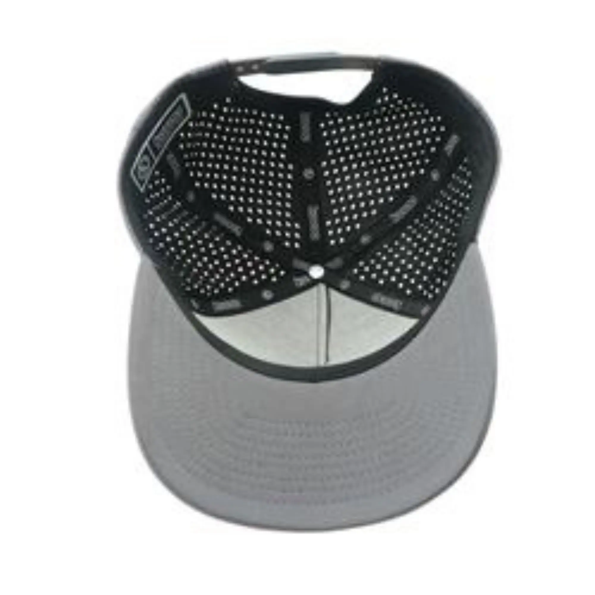 Custom 5 Panel Rubber PVC Logo Waterproof Laser Cut Drilled Hole ...