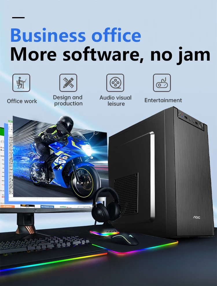 New PC Wholesale Desktop I7 Workstations Computadoras Graphics Card Amd ...