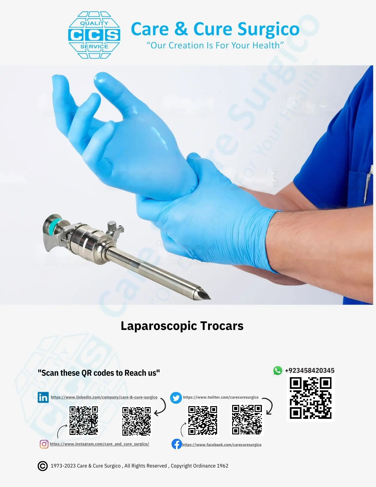 Pakistan Surgical Laparoscopic Instruments 10mm Stainless Steel ...