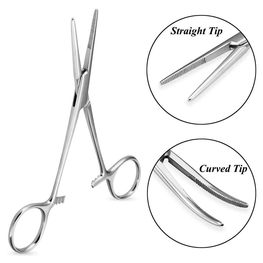 Locking Tweezer Clamps Hemostats For Nurses Fishing Forceps Tattoo Body ...