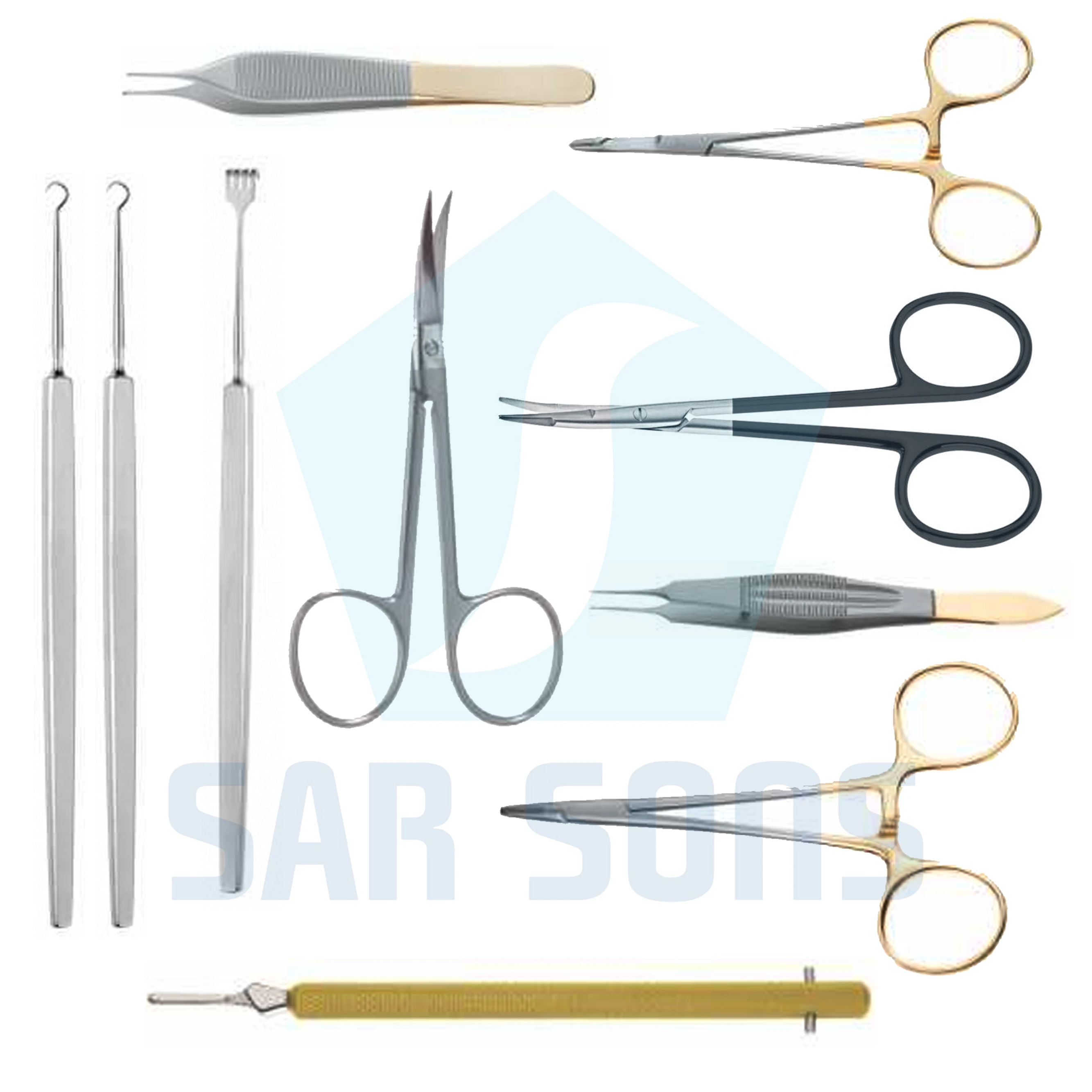 Tebbetts Breast Procedure Set # 3 Plastic Surgery Instruments Surgical ...