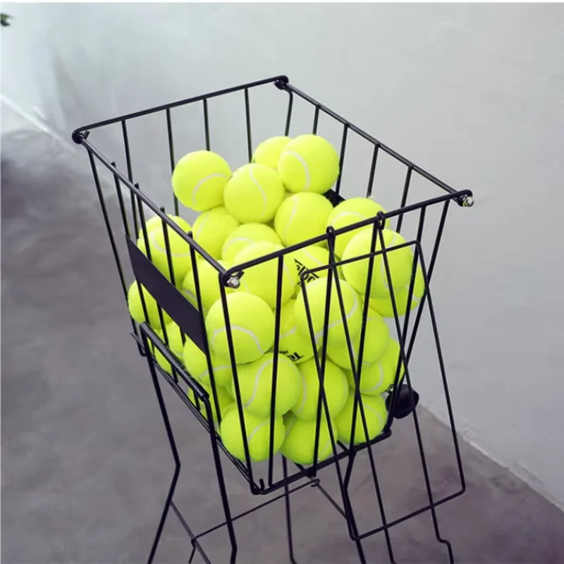 Foldable Tennis Ball Hopper With Wheels, Standing Tennis Ball Pickup ...
