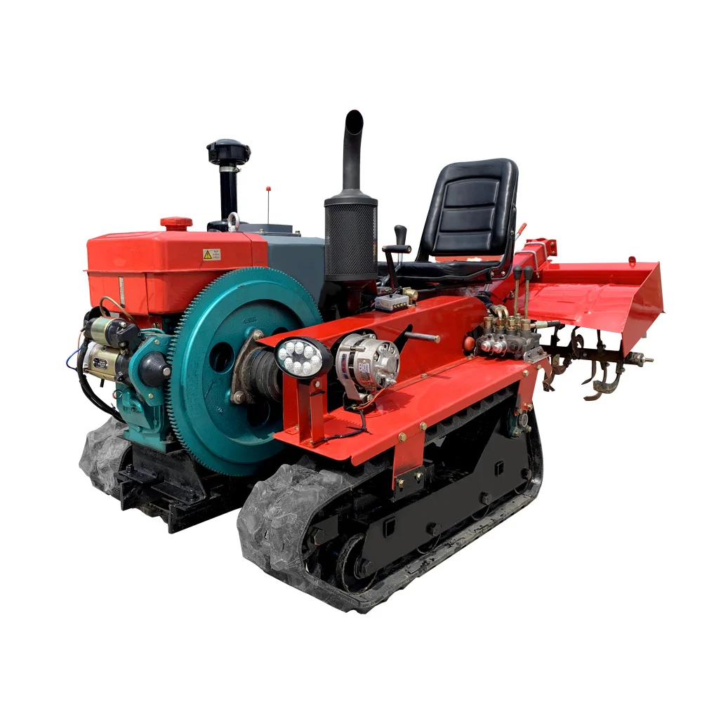 Small Crawler Garden Mini Tracked Skid Steer Loader 380kg Rubber Track ...