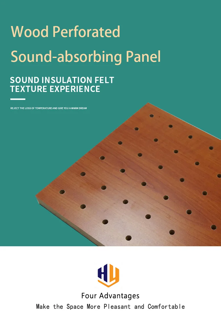 Interior Perforated Wooden Acoustic Panel Noise Reduction Acoustic ...