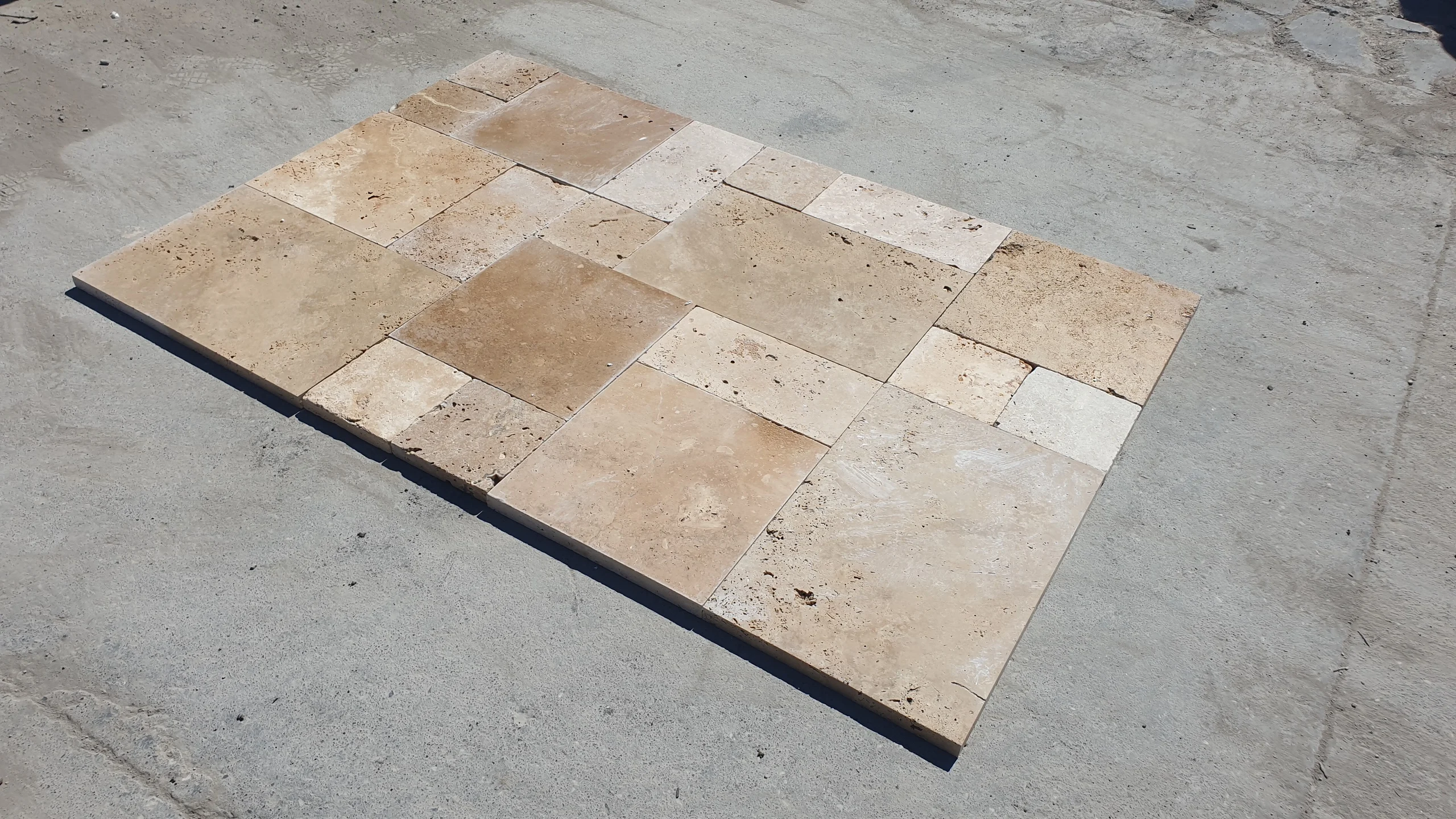 2025 Mix Travertine Pattern Sizes - Durable Outdoor Flooring