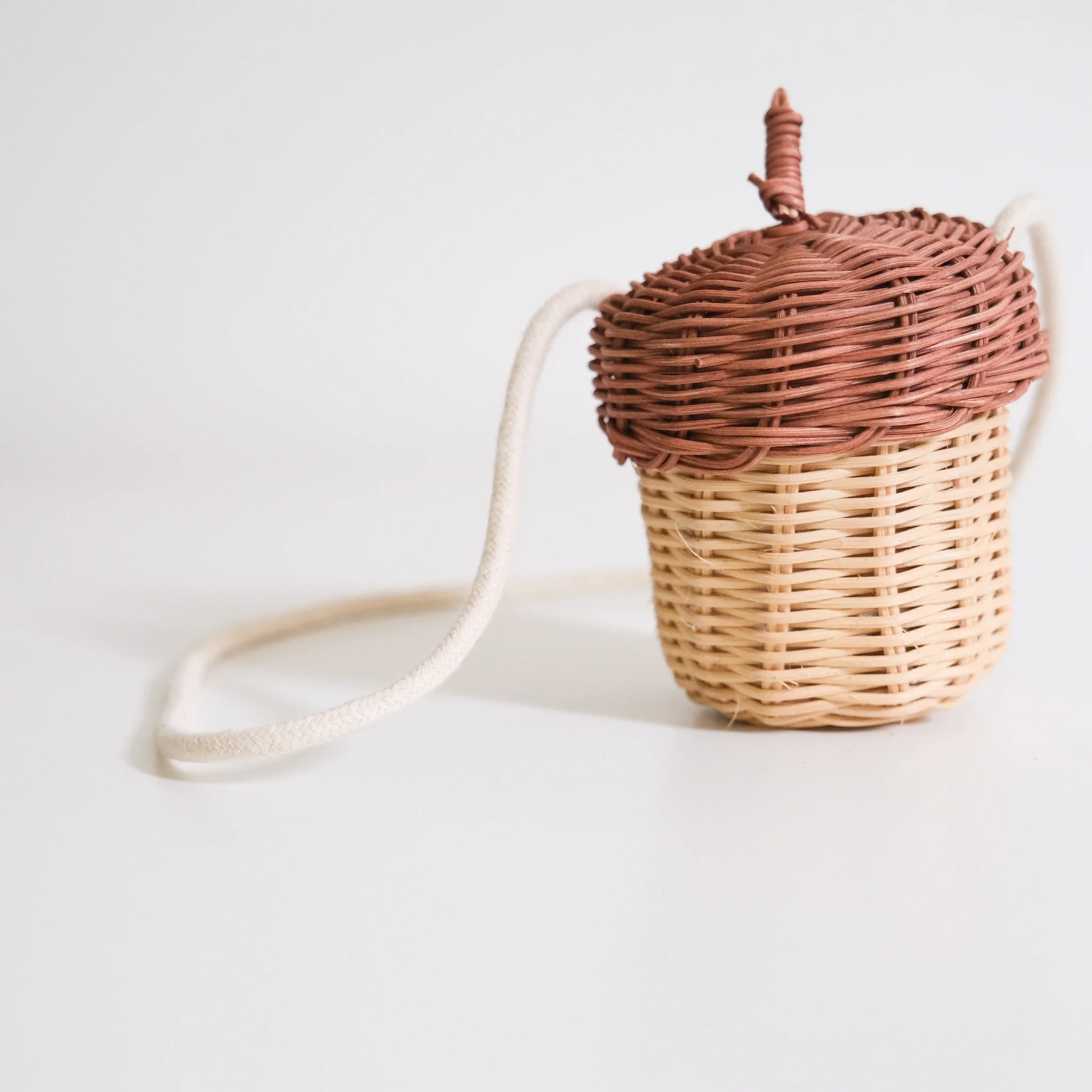 Kids Castle Play House Toys Rattan Storage Basket Bag Handmade ...
