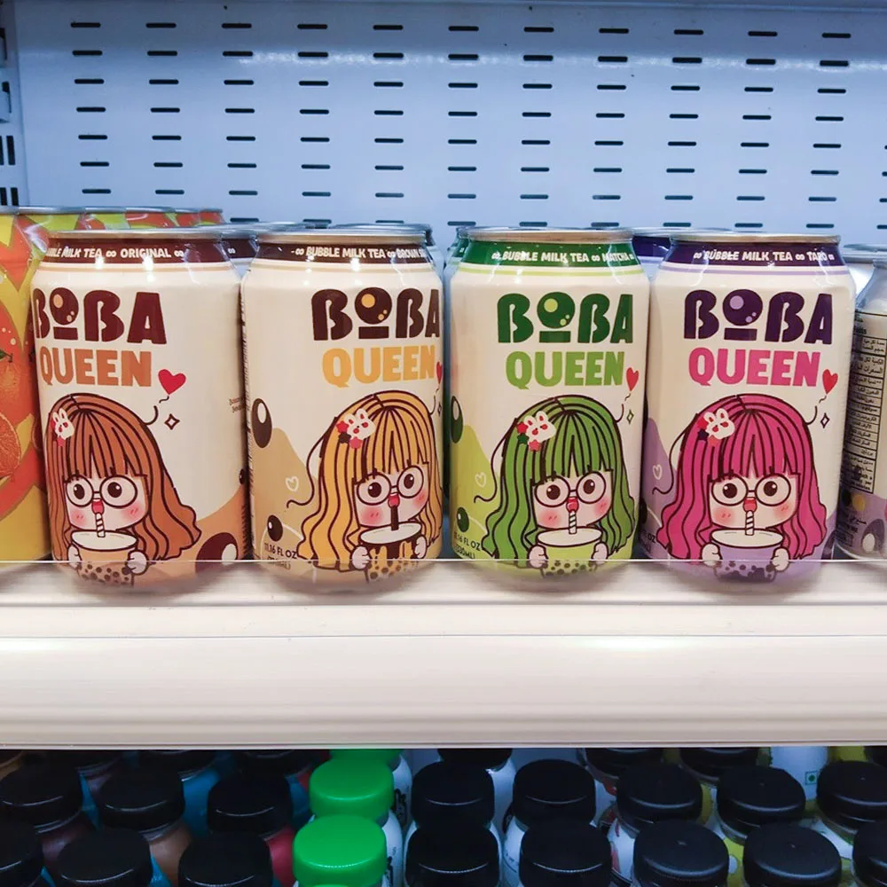 Matcha Milk Tea with Boba Pearl 330ML Canned - HALAL