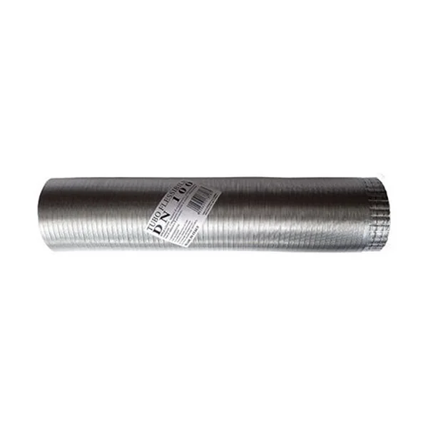 Flexible Extendable 120mm Natural Aluminum Smoke Pipe From 0.5 to 3m ...