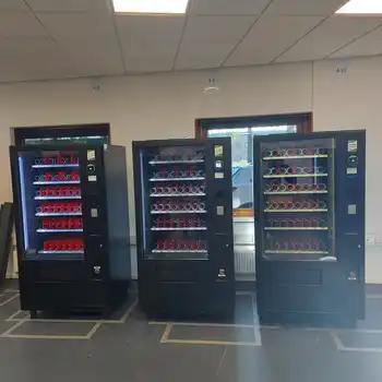 Automatic Combo Refrigerated Vending Machines For Snack Beverage Drink ...