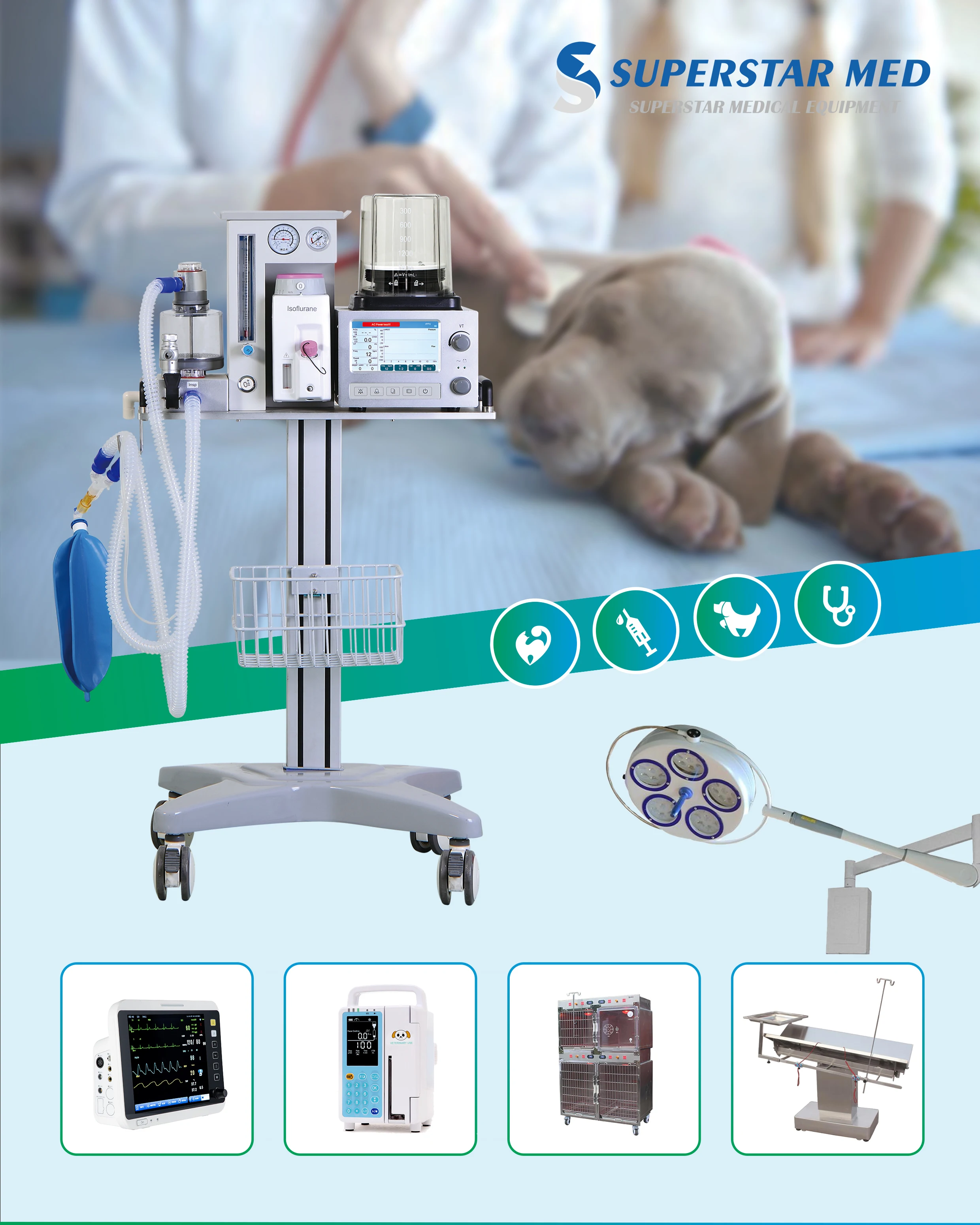 Superstar Med Veterinary Multiparameter Vital Sign Device Sp-j12h With ...