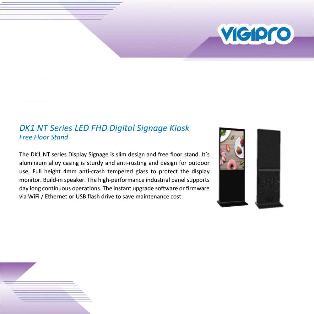 32/49/55 Inch Full LED HD floor stand digital signage media player ...