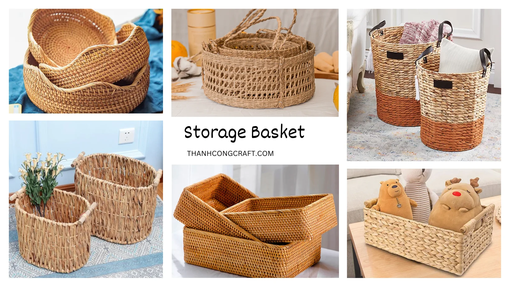 Sustainable Decorative Seagrass Basket Natural Product Storage Basket ...