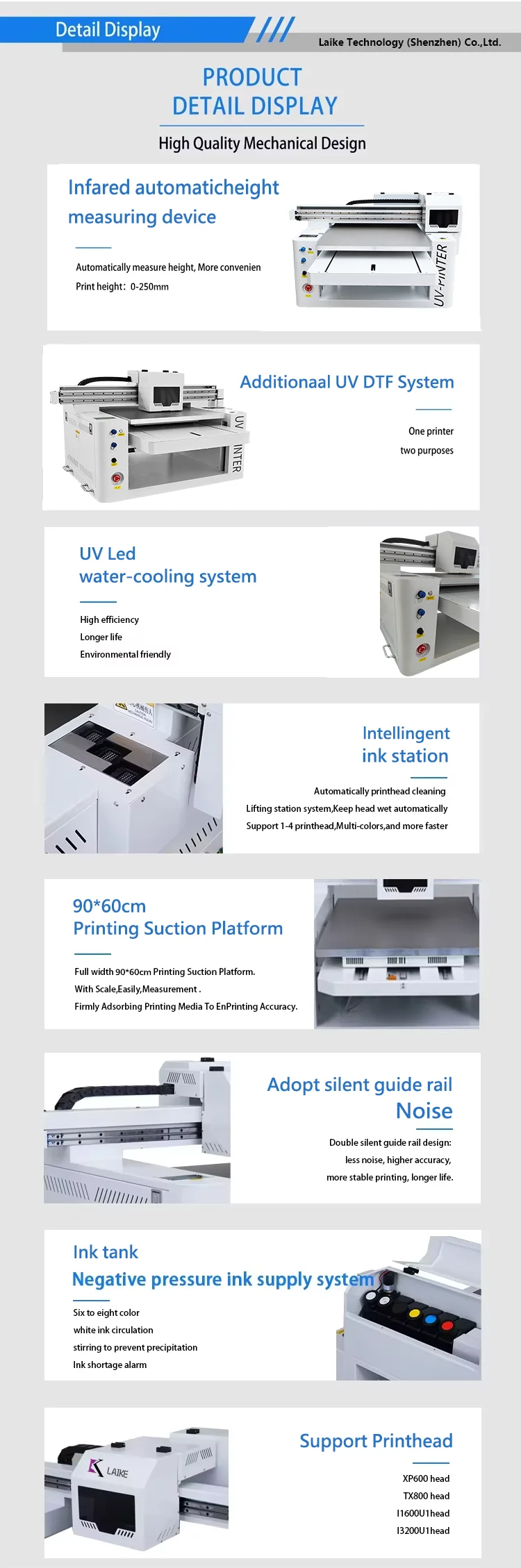 All in One Nkjet Printer A1 A2 60cm Flatbed - High Efficiency