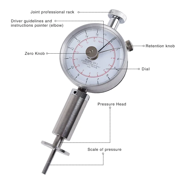 GY-1 Measuring Fruit Firmness - Hardness Meter Tester