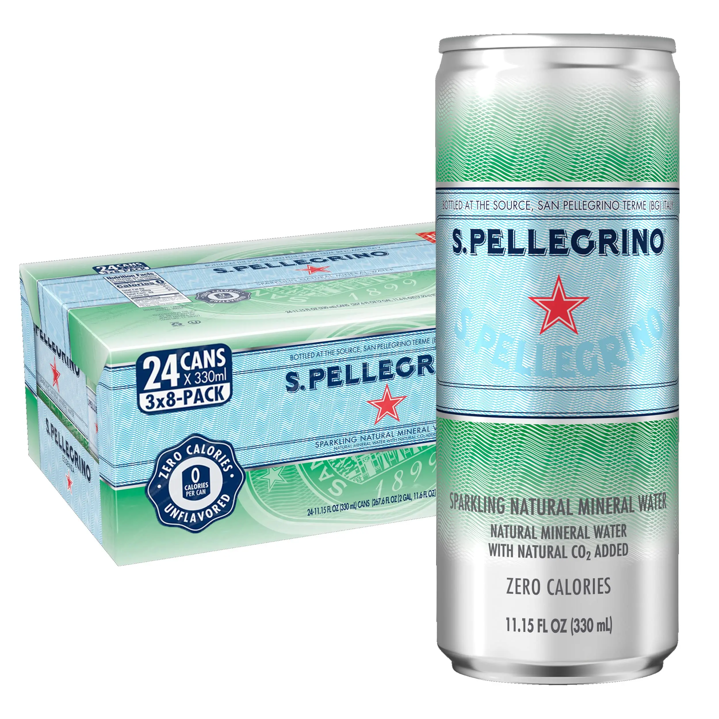 San Pellegrino Sparkling Natural Mineral Water Glass Bottle S.pellegrino - Buy Beverages ...