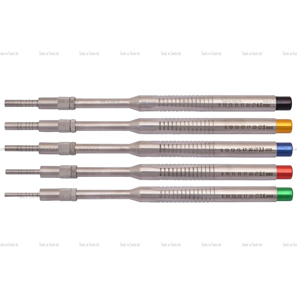 Set Of 5 O.r Grade Straight Sinus Osteotomes Dental Implant Set ...