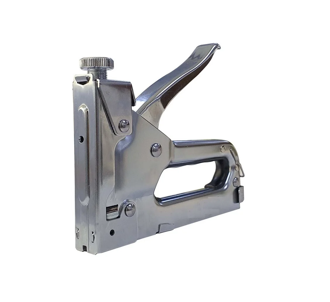 4 WAY Manual Staple Gun Tacker Use 6-14mm flat wire staples Taiwan Made ...