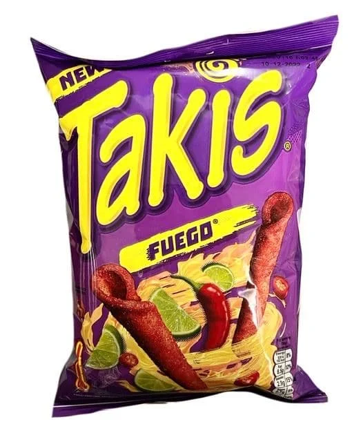 Takis Fuego Hot Chili Pepper And Lime Flavored Corn Snacks Takis Fuego ...