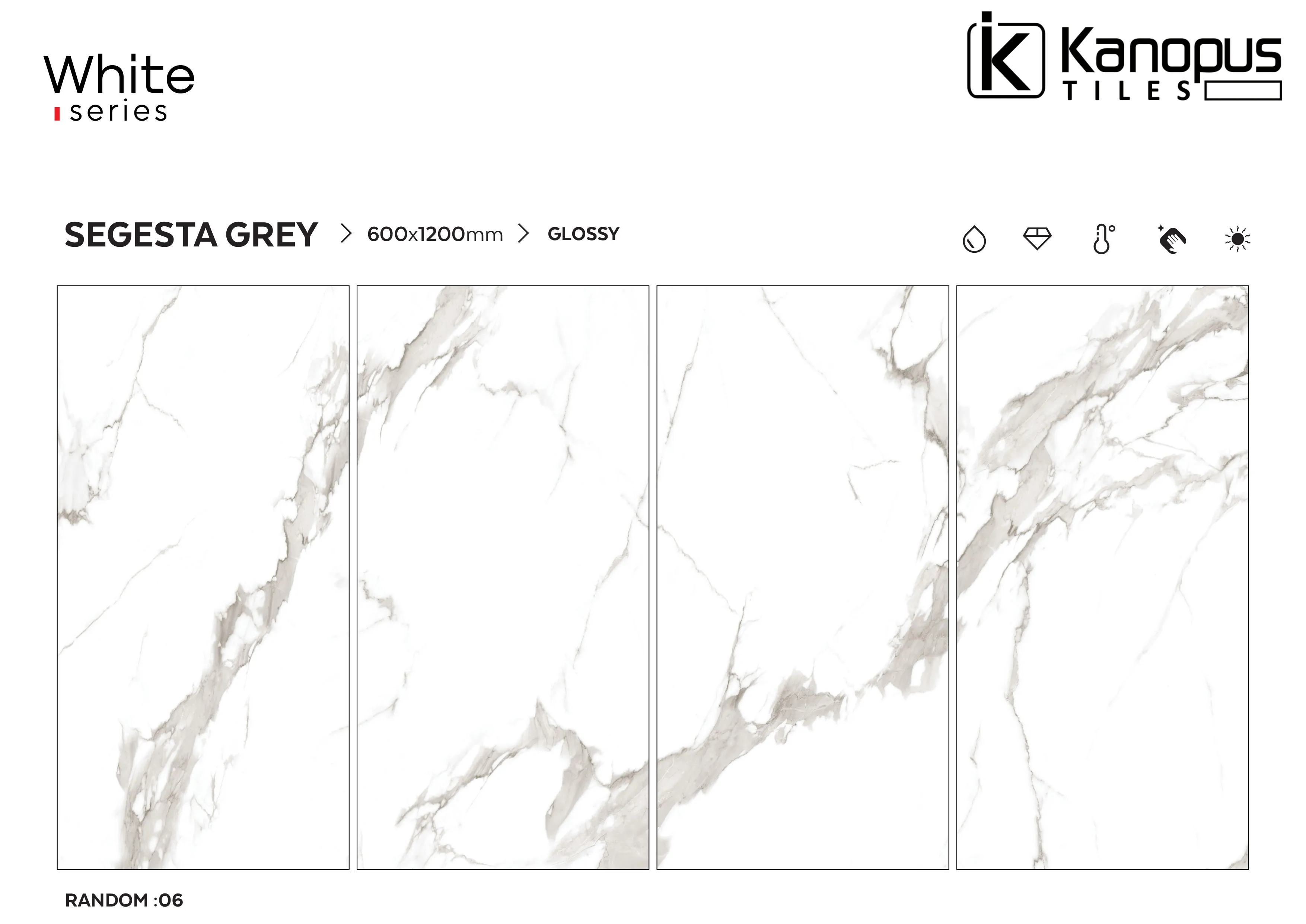 600x1200mm Vitrified Tiles In Glossy Surface For Modern Interior ...