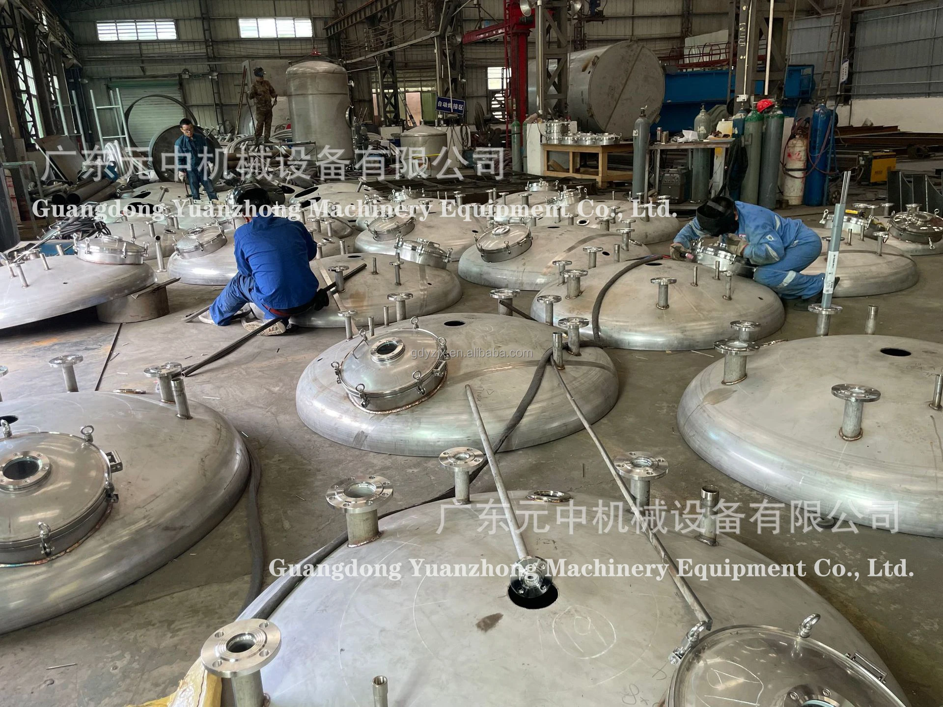 PU Glue Reaction Kettle With External Half-pipe Steam Heating, Sealing ...