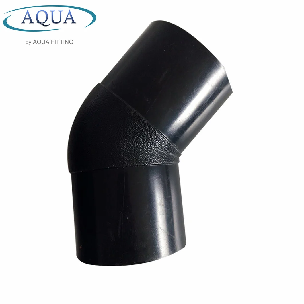HDPE 45 Degree Elbow Pipe Fitting, Equal Bend, for Industrial Use ...