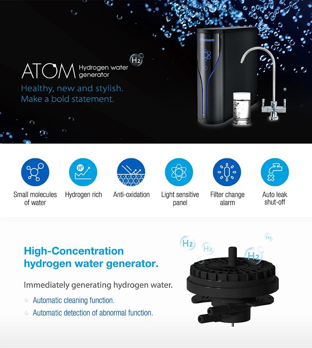 Taiwan-Made Electric Hydrogen Water Generator System Plastic Housing ...