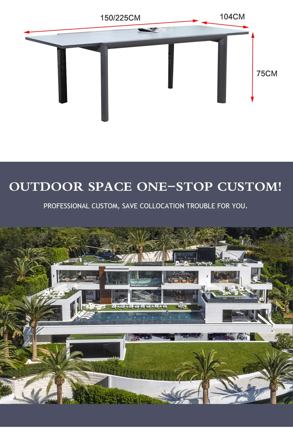 Outdoor Cast Aluminum Outdoor Garden Place Patio Furniture Aluminum ...