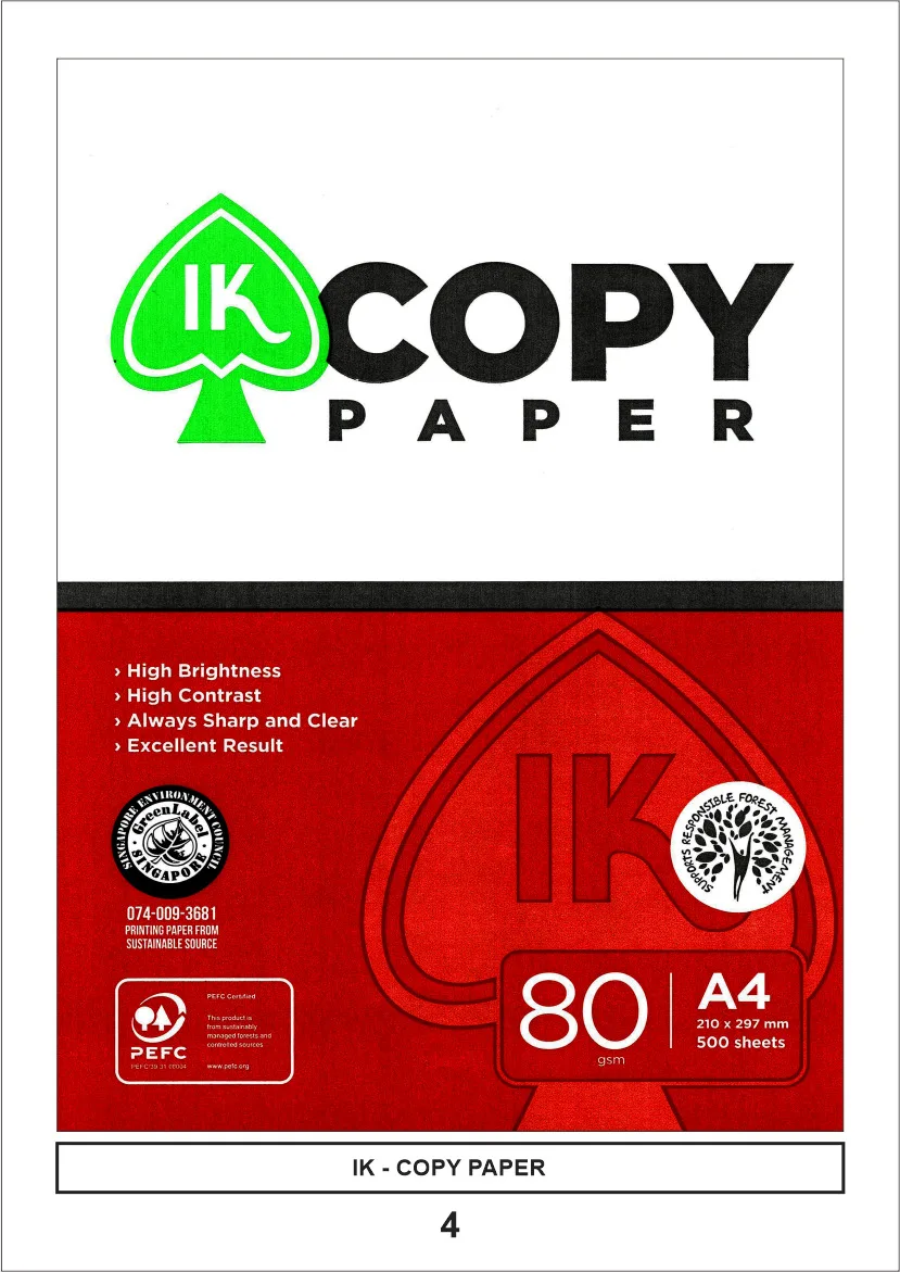 A4 Paper 80 Gsm - High Quality Copy Paper from Indonesia