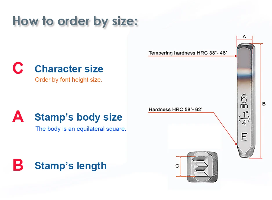2.5mm Patented New Box Design Alphabet Steel Stamp Set - Buy Metal ...