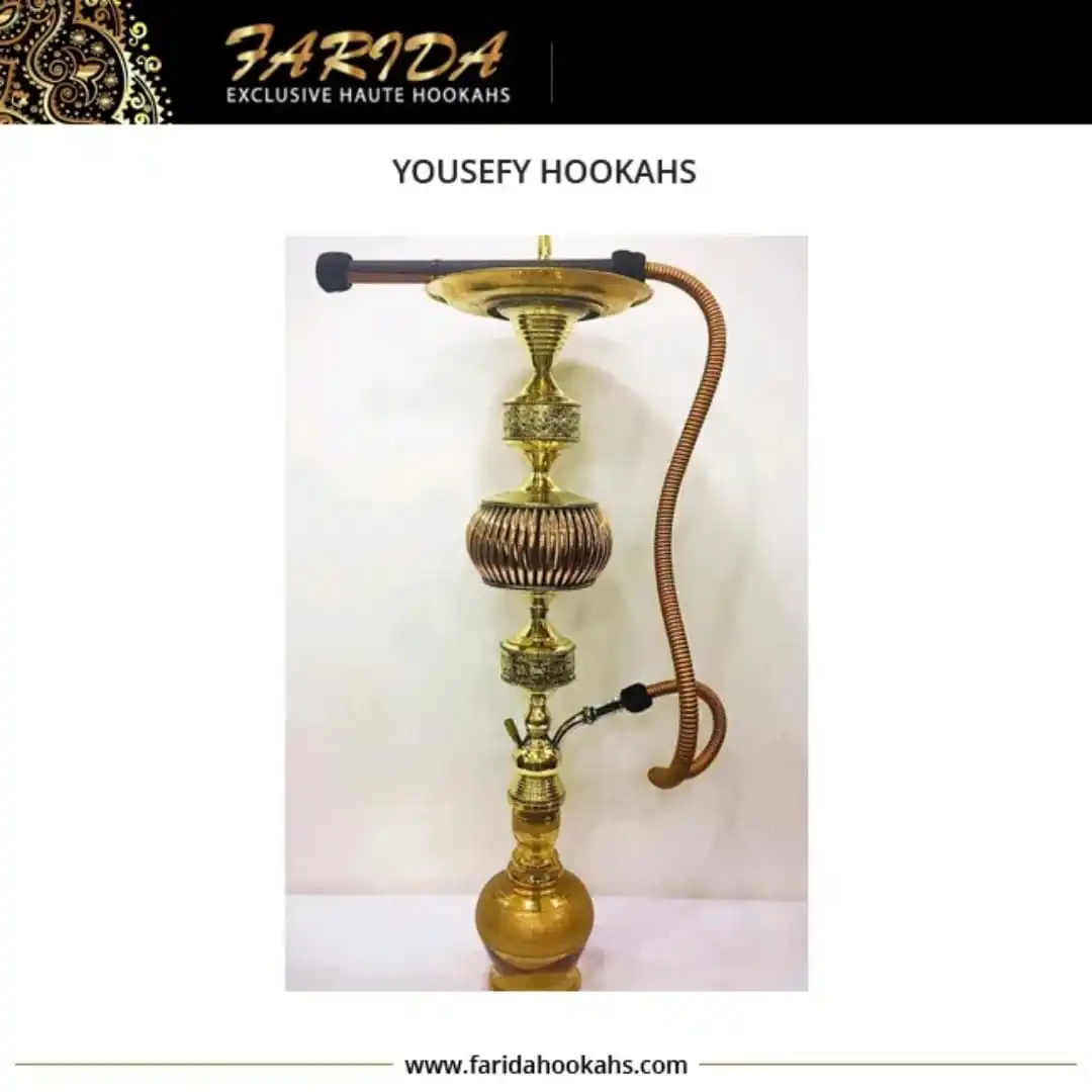 Hookahs Farida Limited Edition Copper Yusufy Copper Hammered Unique Hookahs