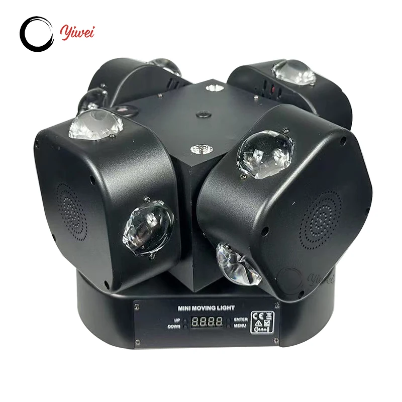 4 Head Rotating LED Beam Moving Light for Stage Lighting Events DJ ...