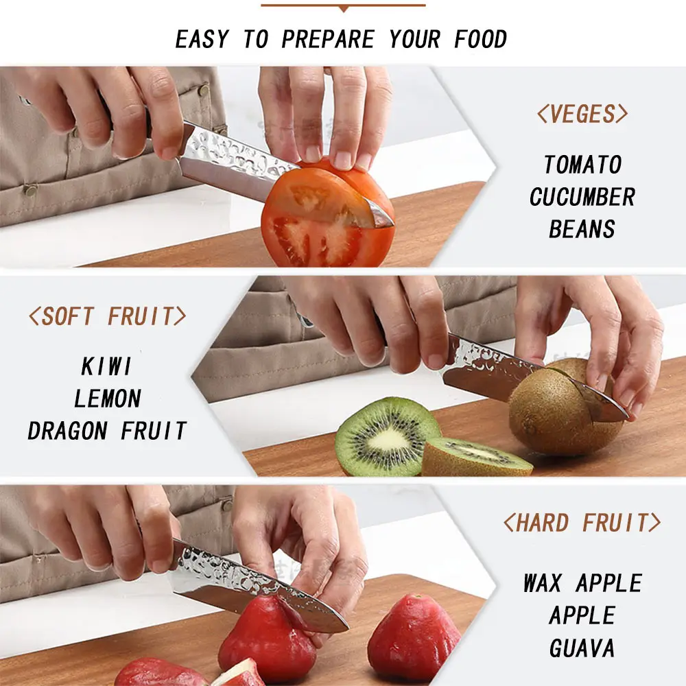 German Stainless Molybdenum Vanadium Steel Chef Knife - Buy Blade Knife ...