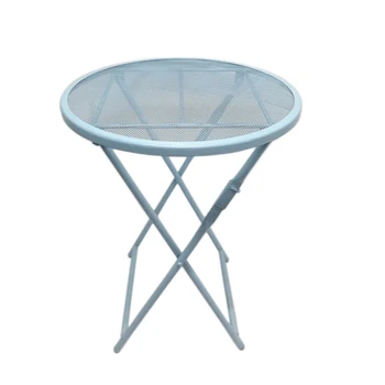 Modern Iron Centre Table Net Plate With 4 Legs Furniture Folding White ...