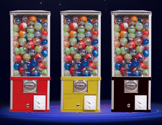 Metal Bouncy Ball Vending Machine Coin-Operated Toy Capsules With Kids ...